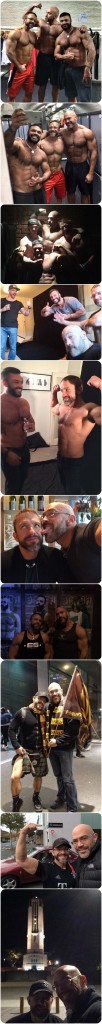 Jesse Jackman Dirk Caber And Skippy Baxter Dancing On Set